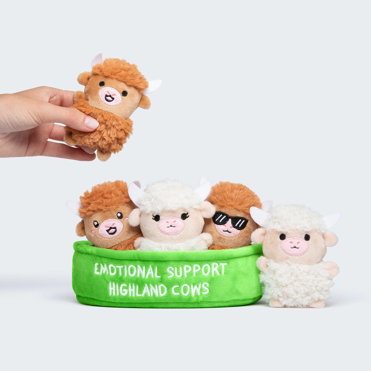 Emotional Support Highland Cows– A Cozy & Cuddly Plush Gift Set – Urban ...