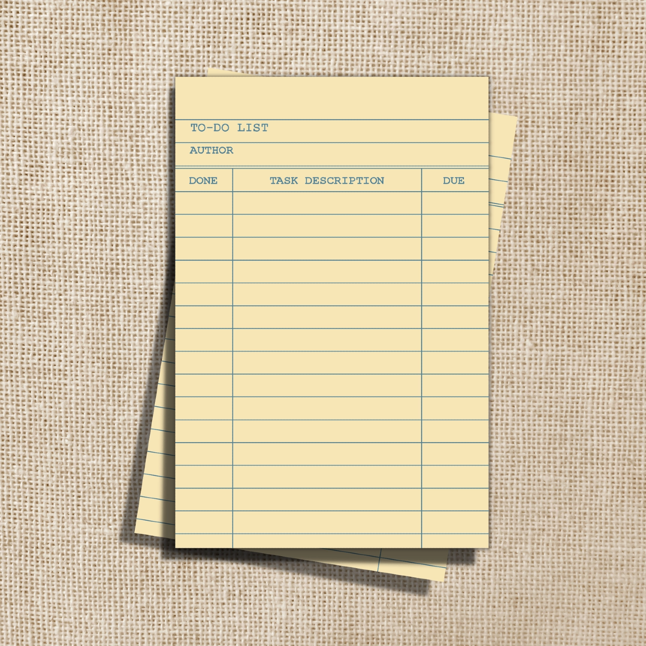 Library Card To Do Notepad – Urban General Store