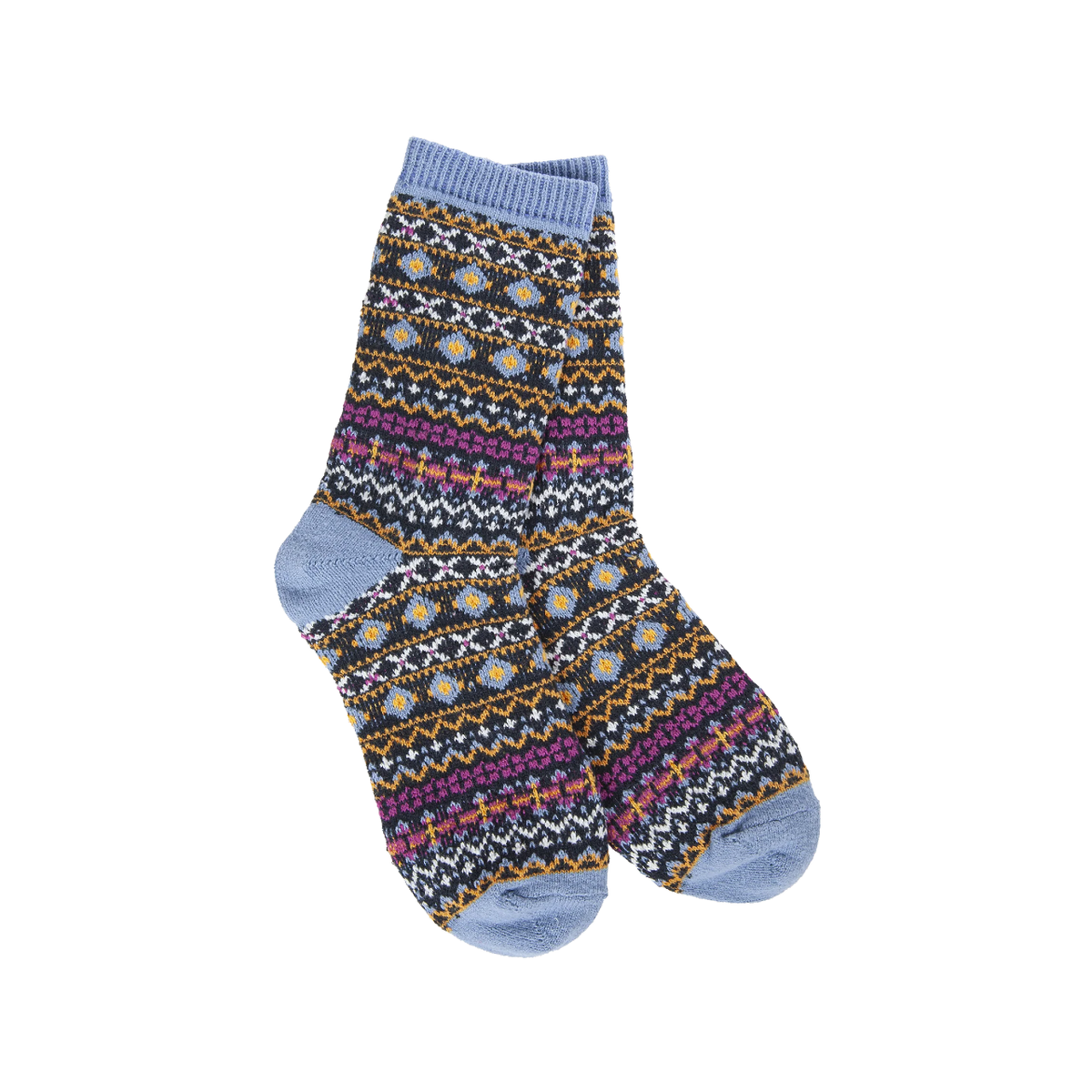 Nordic Blue Holiday Mini Crew Socks - Womens – Urban General Store