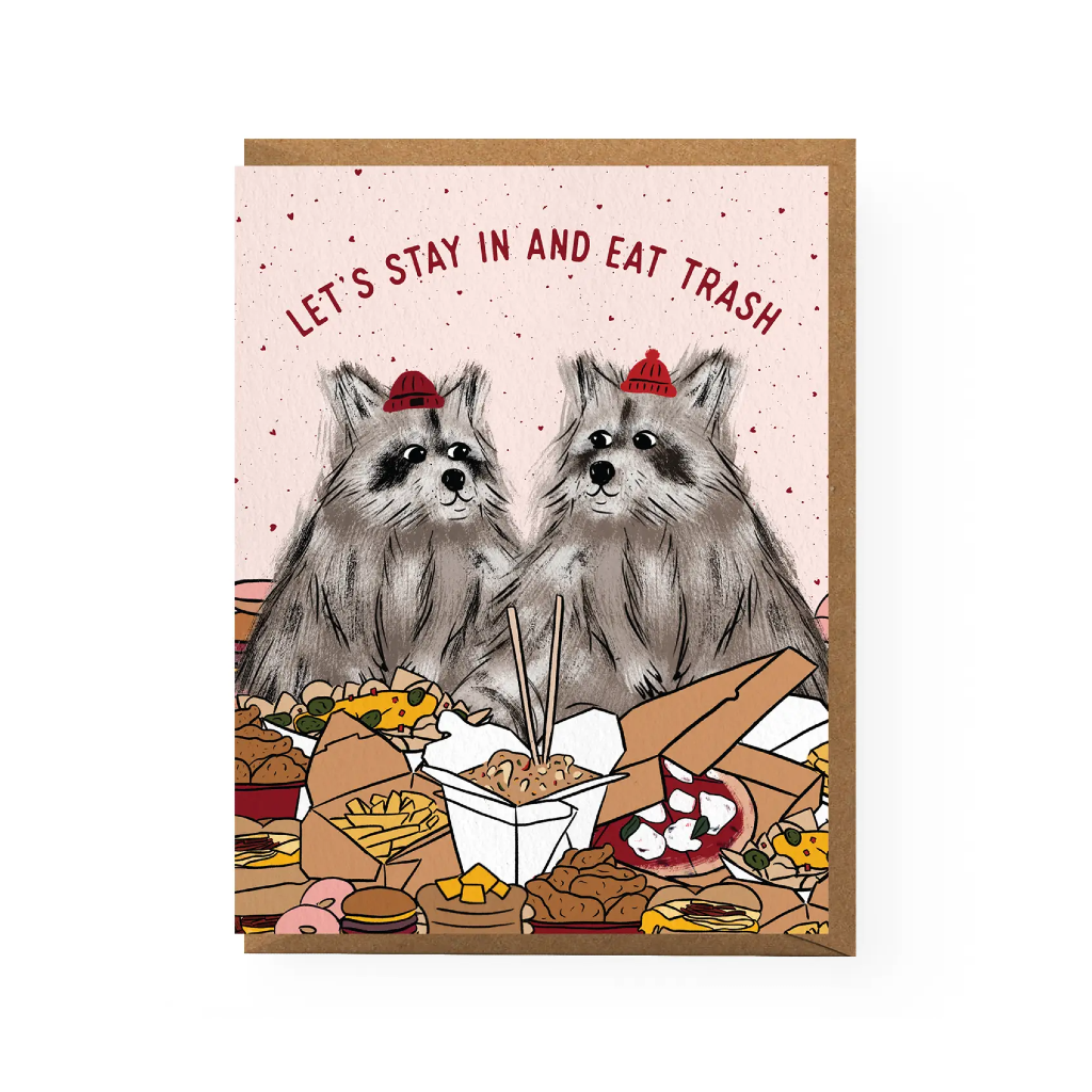 Raccoon Love Card from Boss Dotty Paper Co – Urban General Store