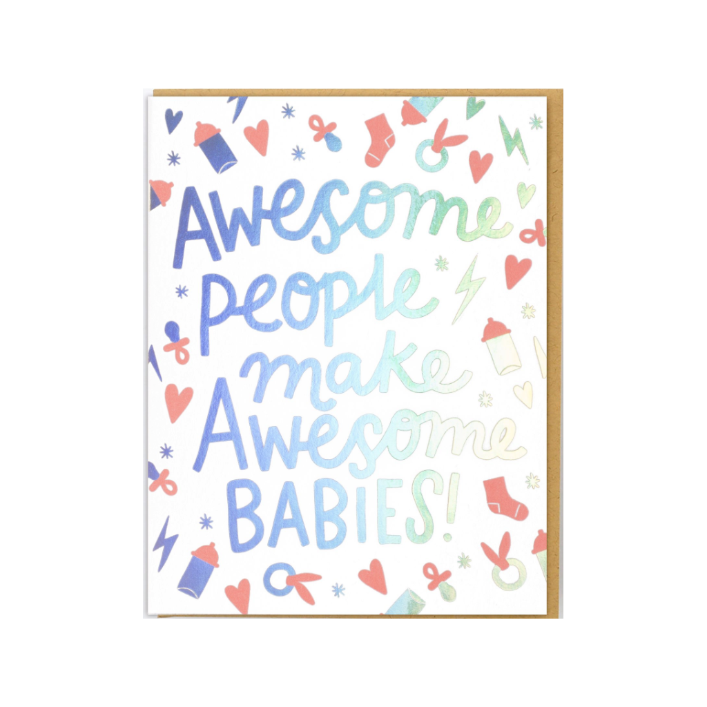 Awesome Babies Baby Card from Egg Press – Urban General Store