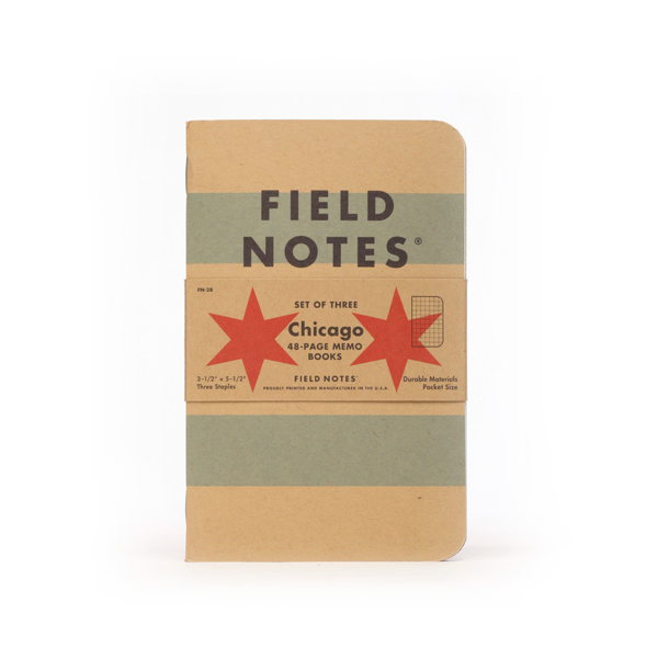 Field Notes Chicago Edition 3-Pack from Field Notes Brand – Urban ...