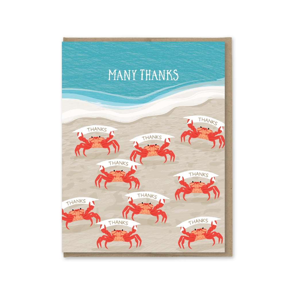 Many Thanks Thank You Card from Modern Printed Matter – Urban General Store