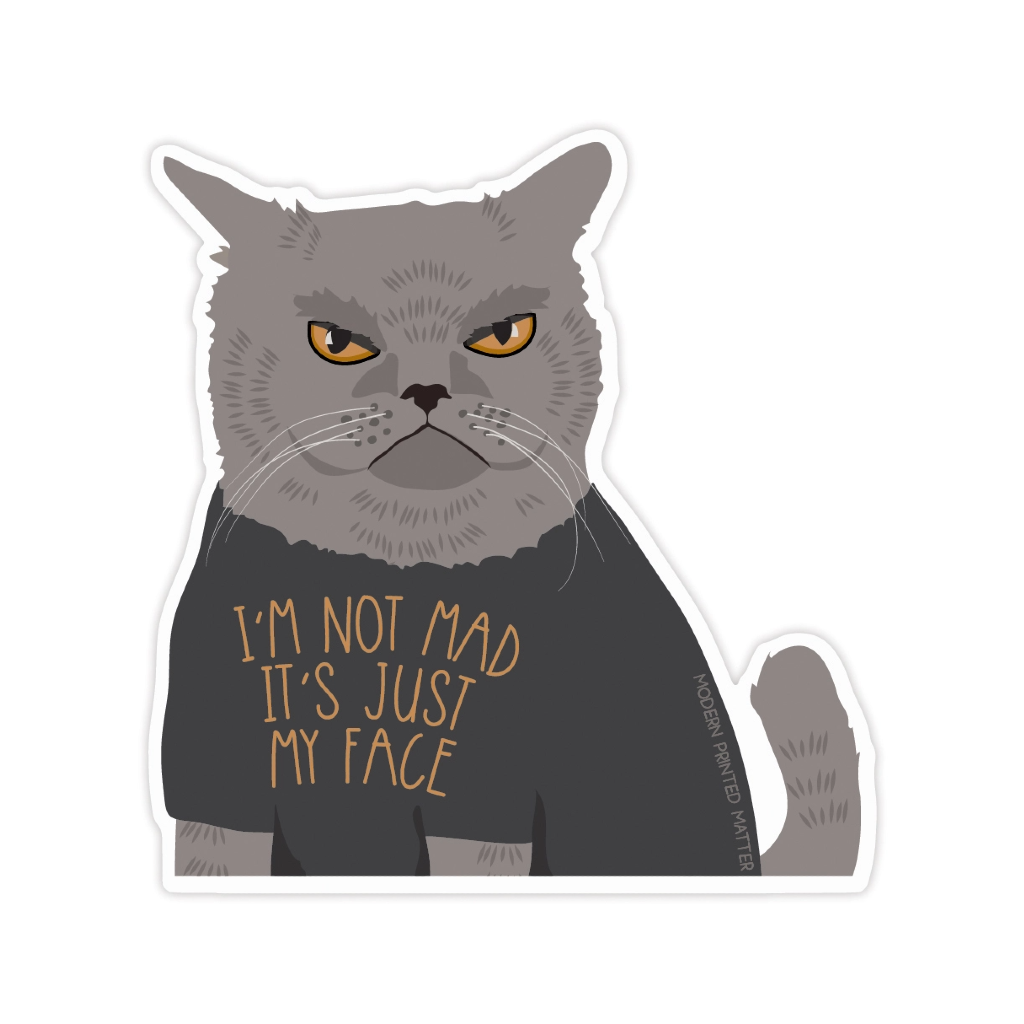 Not Mad Sticker from Modern Printed Matter – Urban General Store