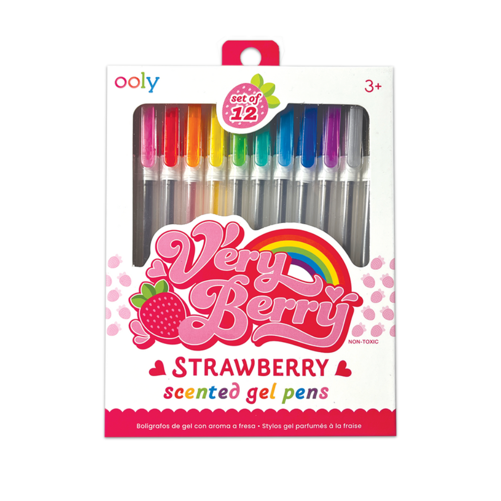 Very Berry Strawberry Scented Gel Pens - Set of 12 from OOLY – Urban ...