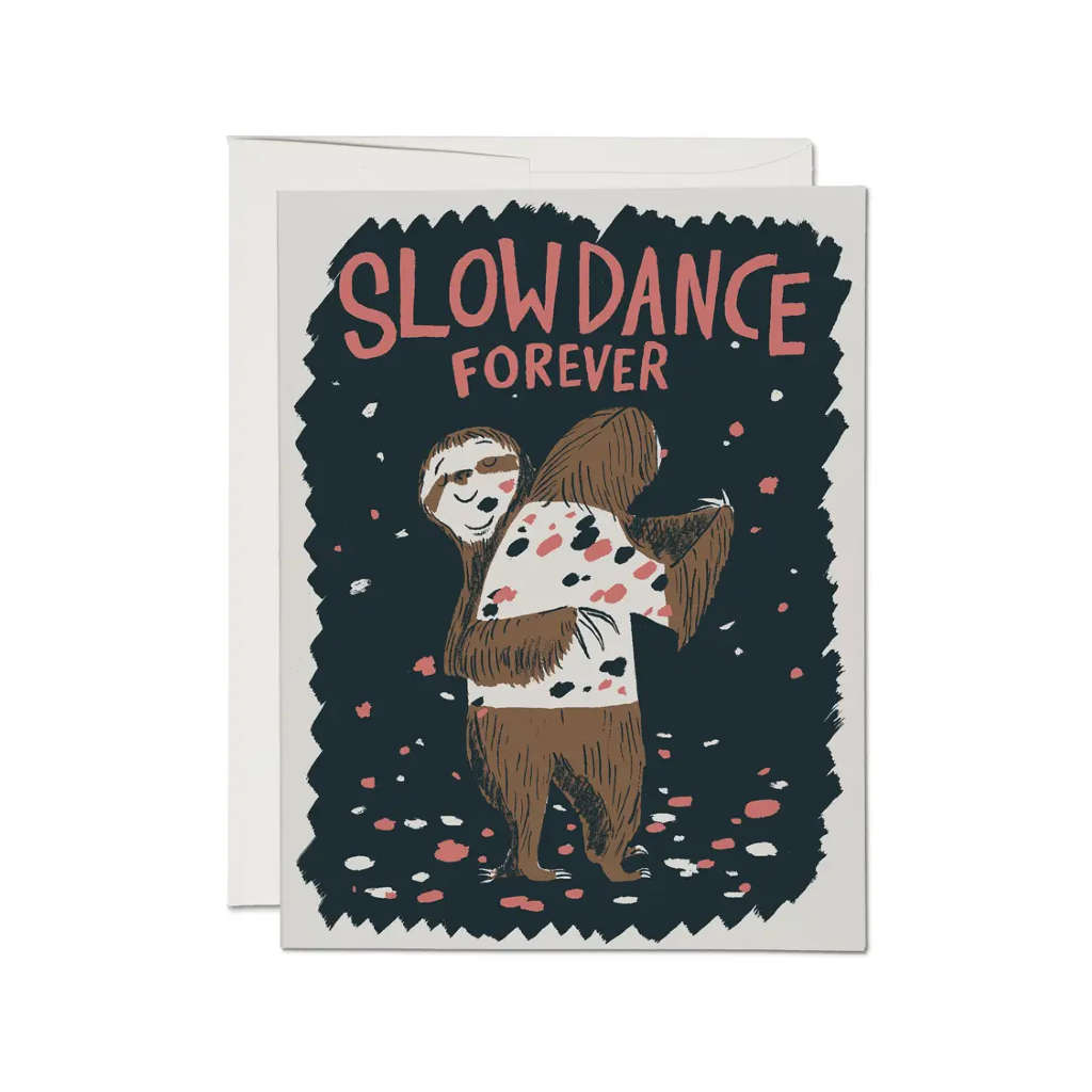 Slow Dance Sloths Love Card from Red Cap Cards – Urban General Store