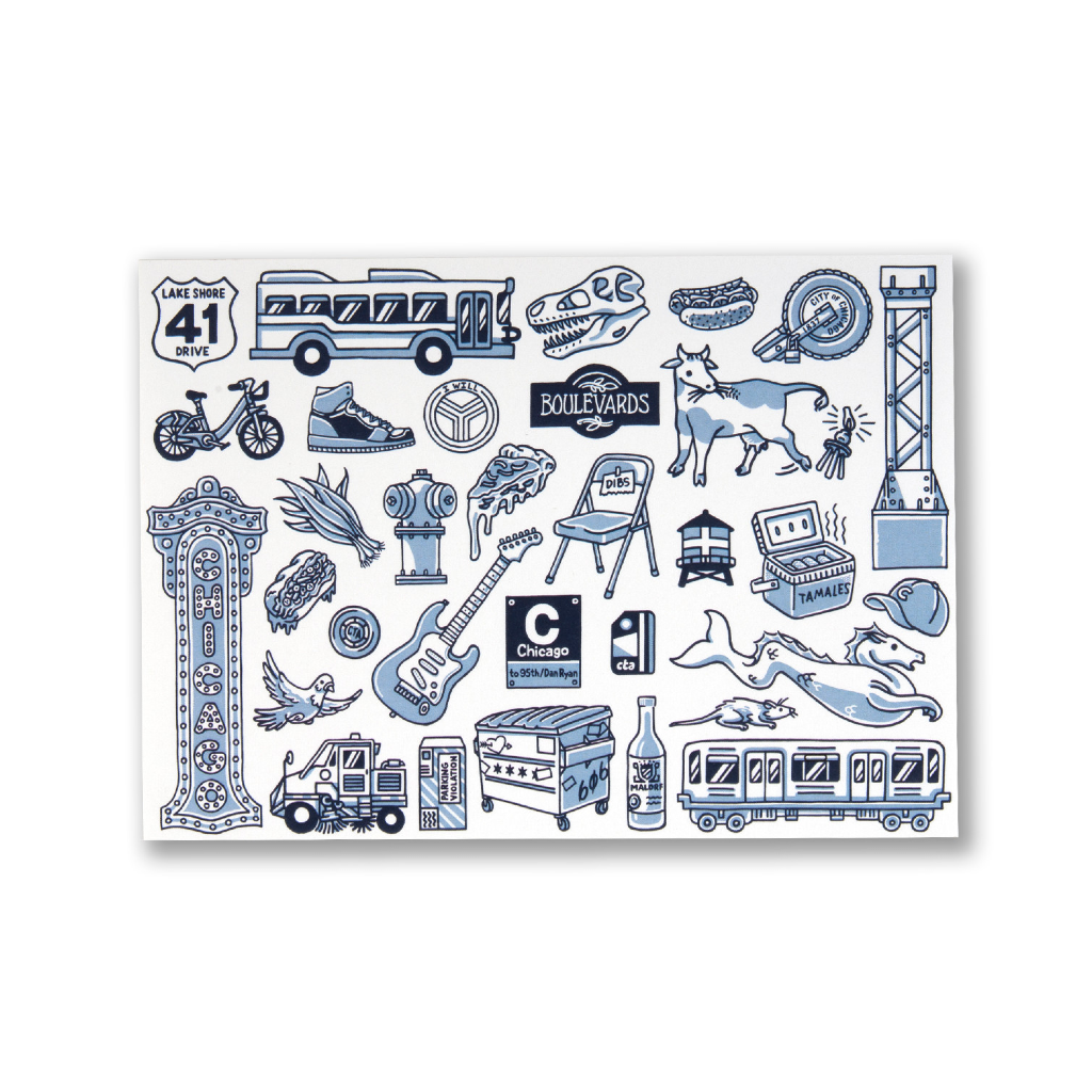 Chicago Icons Postcard – Urban General Store