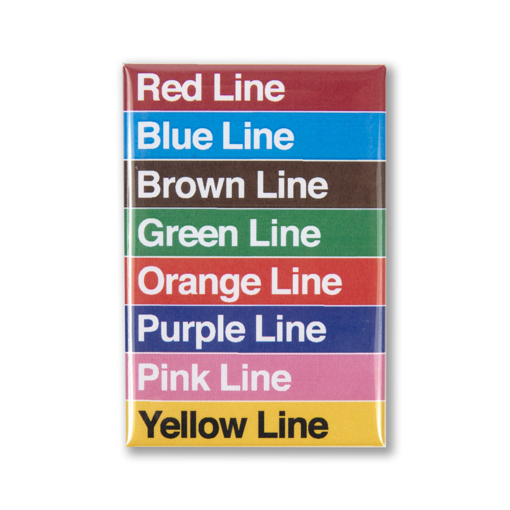 Train Line Colors Magnet from Transit Tees – Urban General Store